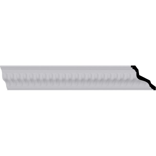 4 3/4"H x 4 3/4"P x 6 3/4"F x 94 1/2"L Linus Crown Moulding - Walmart.com