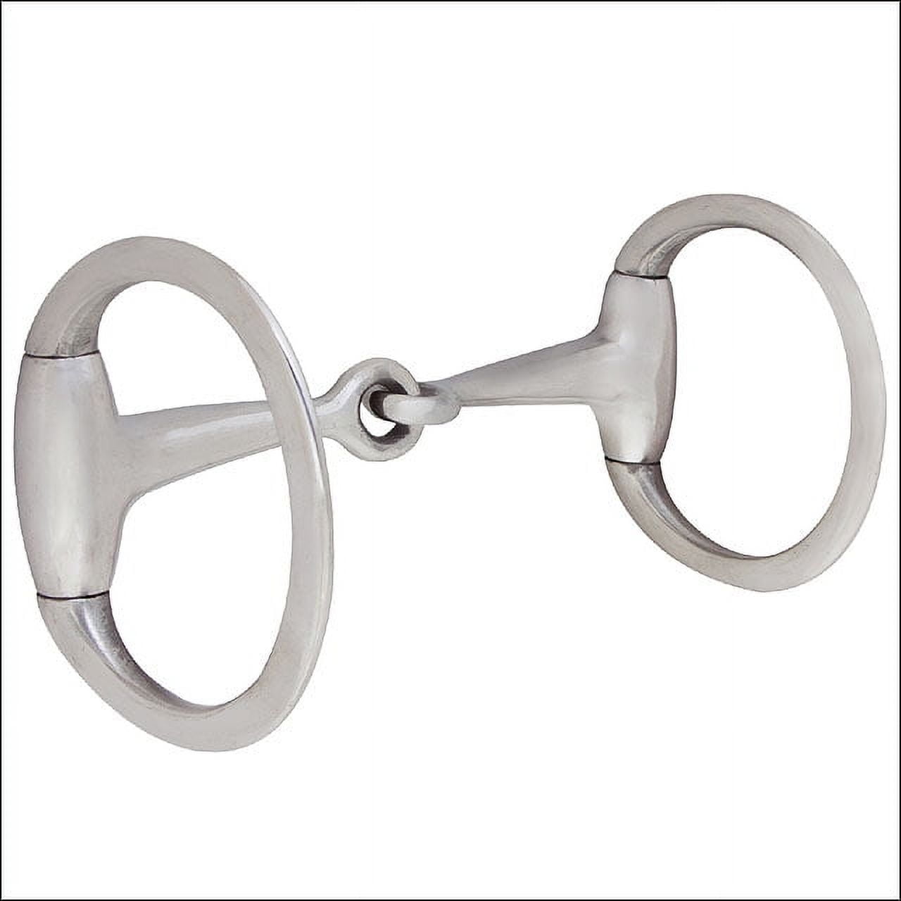 4-3/4" Hilason Stainless Steel Eggbut Snaffle Mouth Horse Bit 2 3/4 Flat Dee Ring - Walmart.com