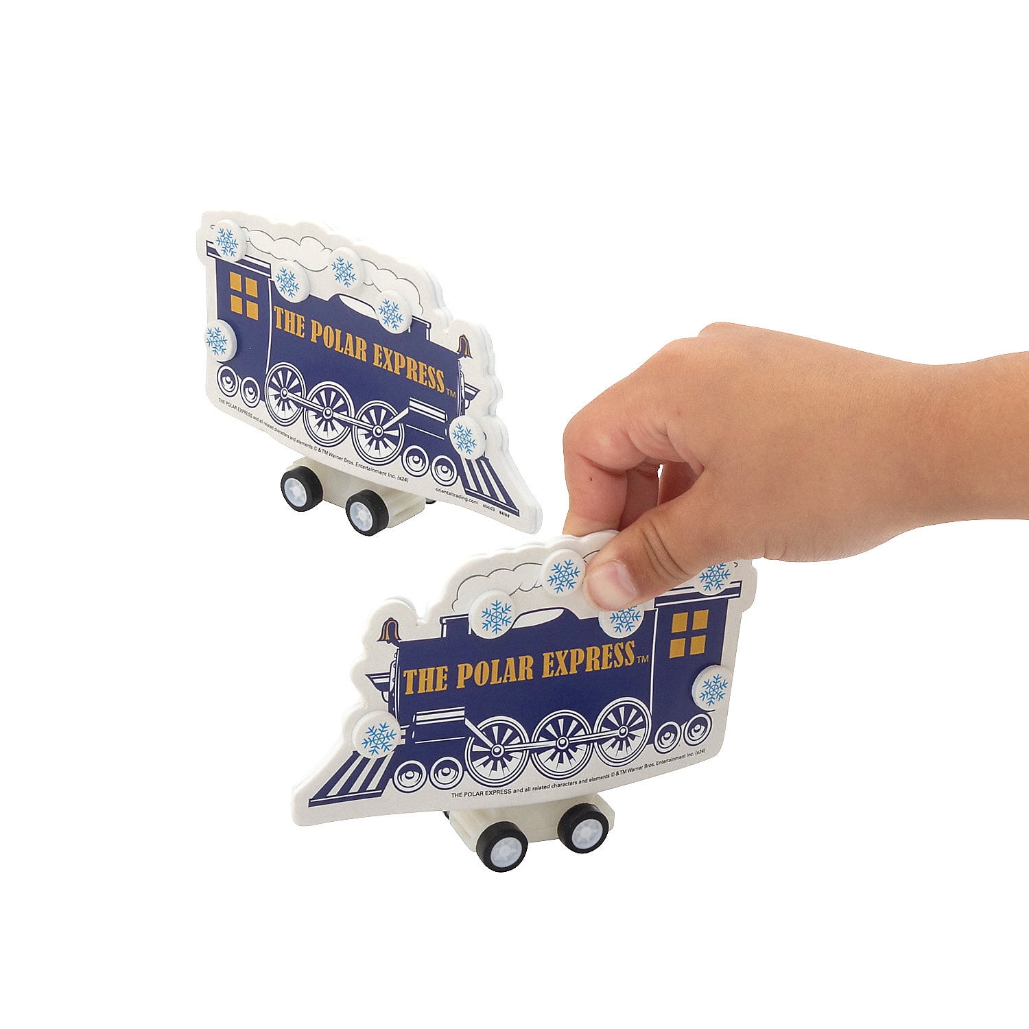 4 3/4" x 3" The Polar Express Pull-Back Train Craft Kit - Makes 6 ...