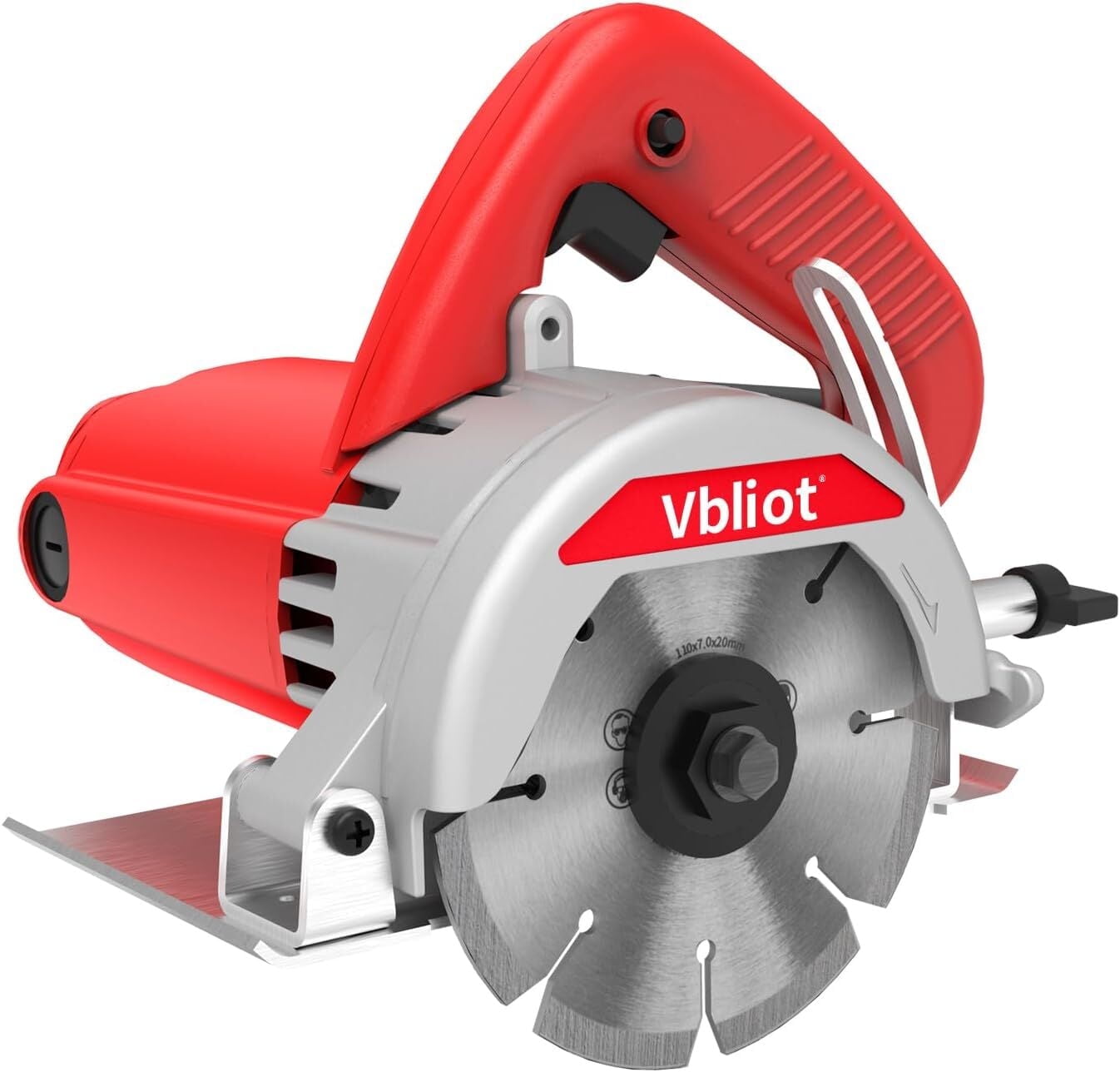 4-3/8-Inch Tile Saw, 1400W 12A Concrete Wet Saw Handheld Cutting ...