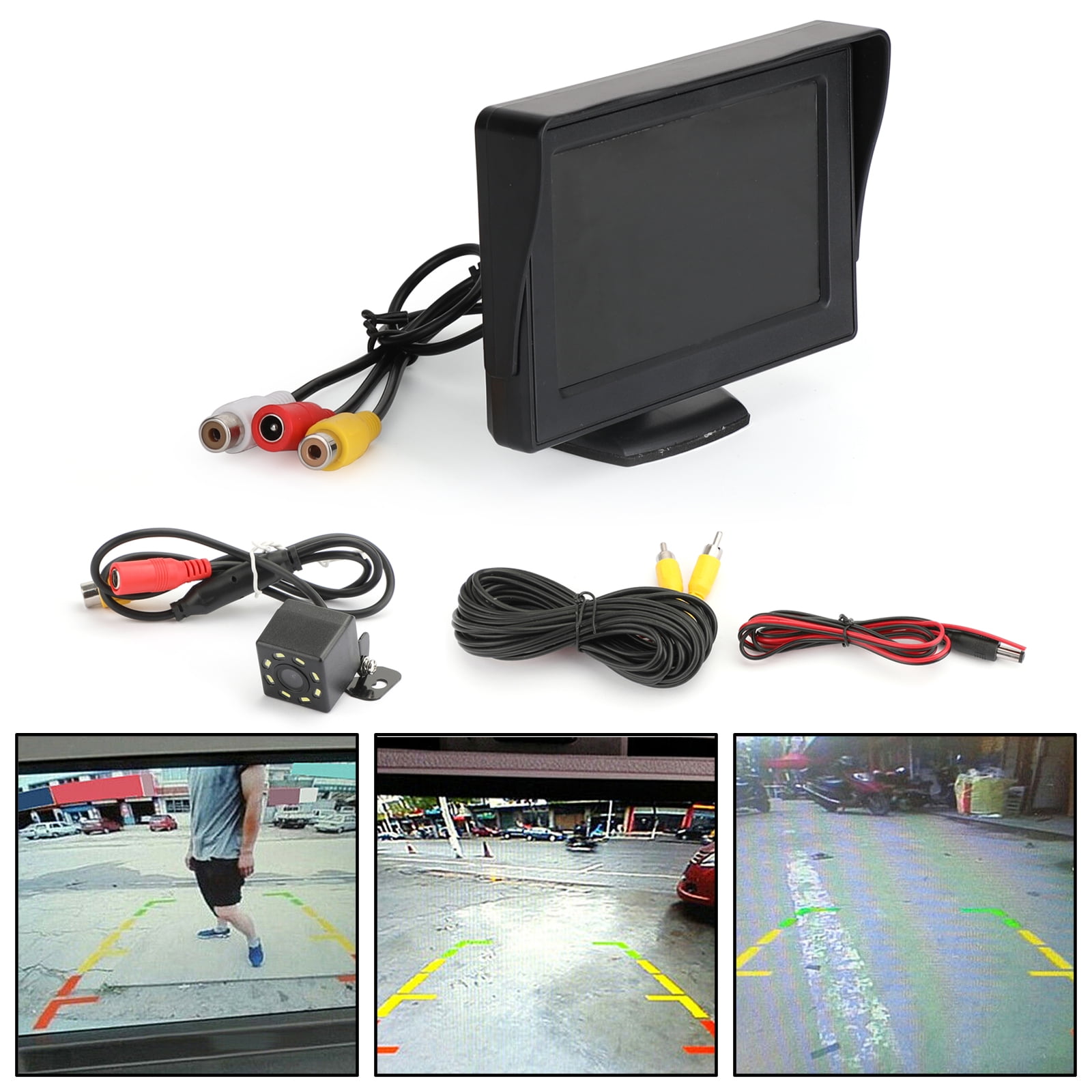 4.3" Car Monitor + Rear View Camera - Walmart.com