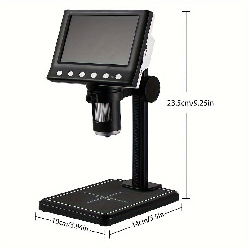 4.3" Coin Microscope 50-1000X, 960p LCD Digital Microscope for Adults ...