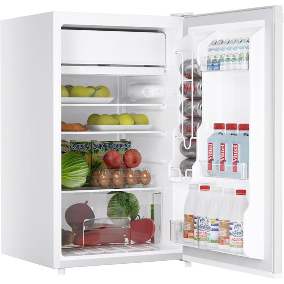 4.3 Cu.Ft Mini Fridge with Freezer, Single Door Refrigerator With 7 ...