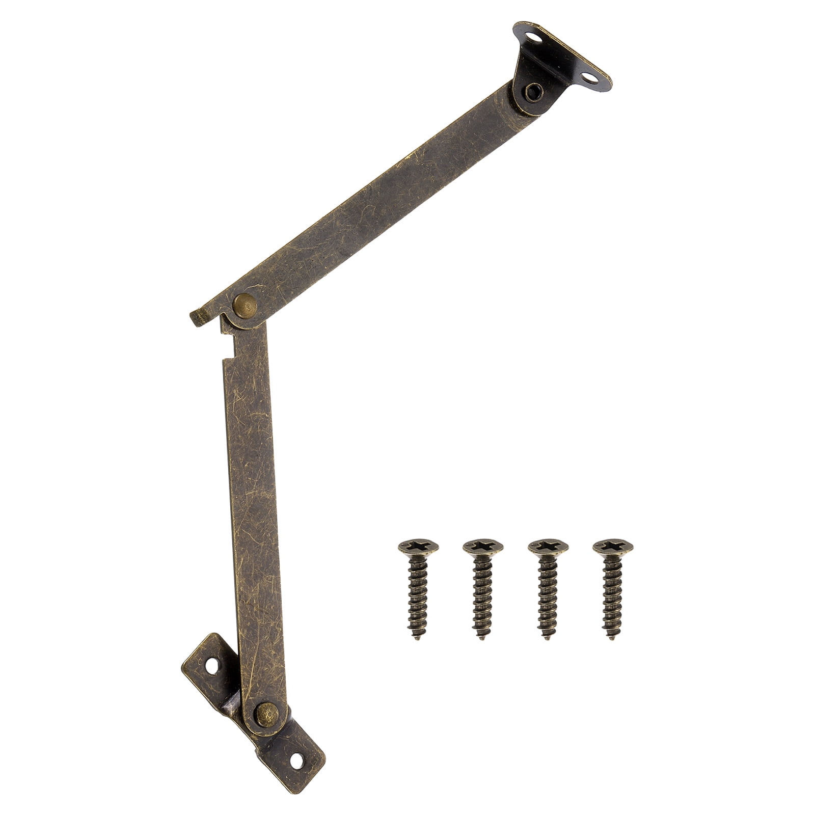 4.3" Folding Lid Support Hinges, Lift Up Stay Hinge with Screws, Bronze ...