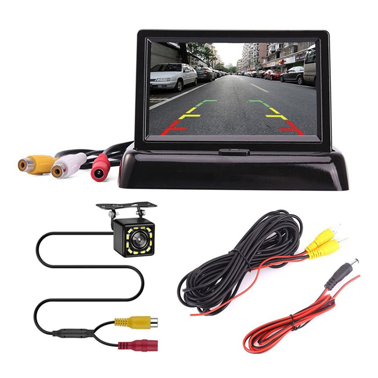 4.3'' HD Foldable Car Rear View Monitor Reversing LCD TFT Display Night ...