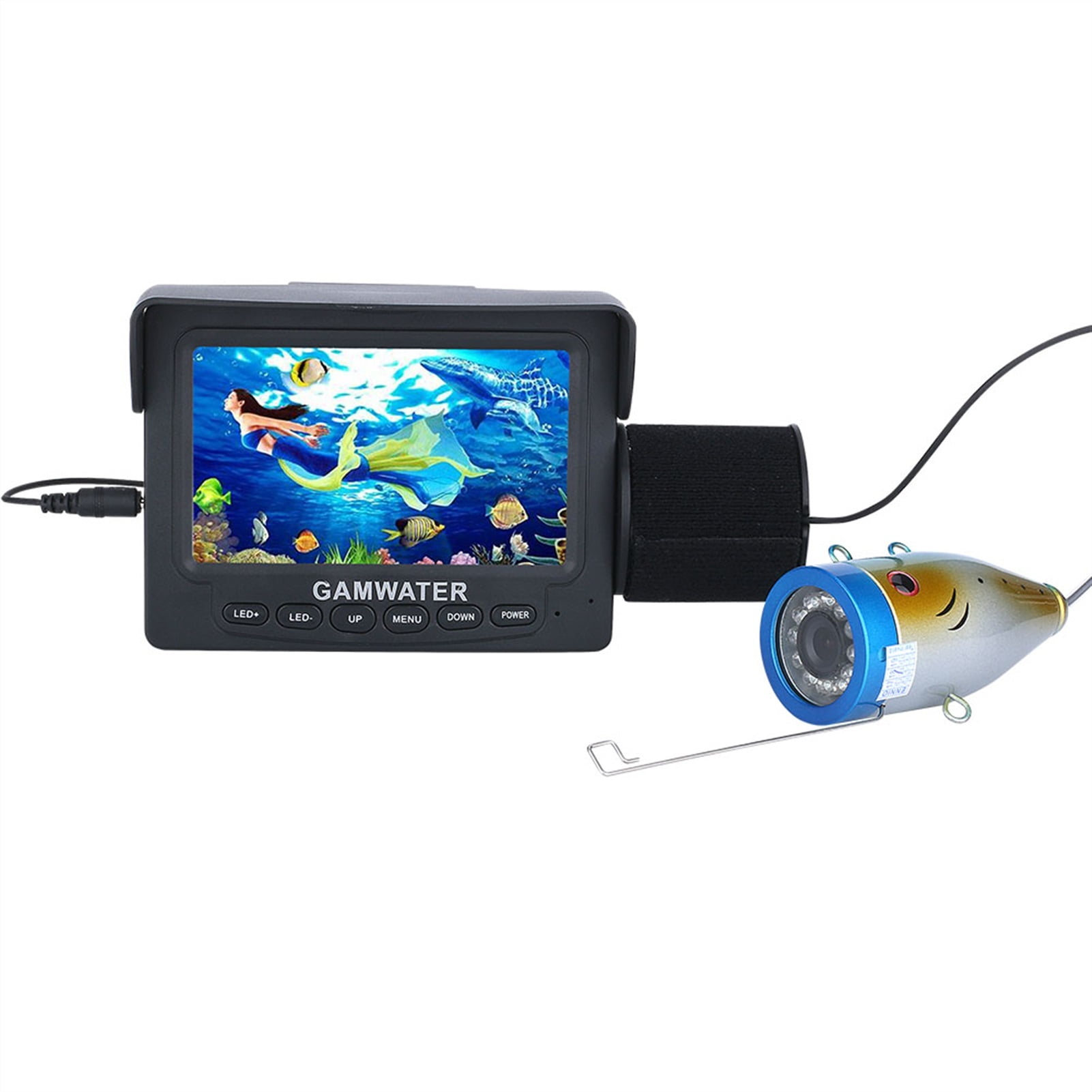 4.3" Inch 1000tvl Underwater Fishing Video Camera Kit 12 PCS IR Lights ...