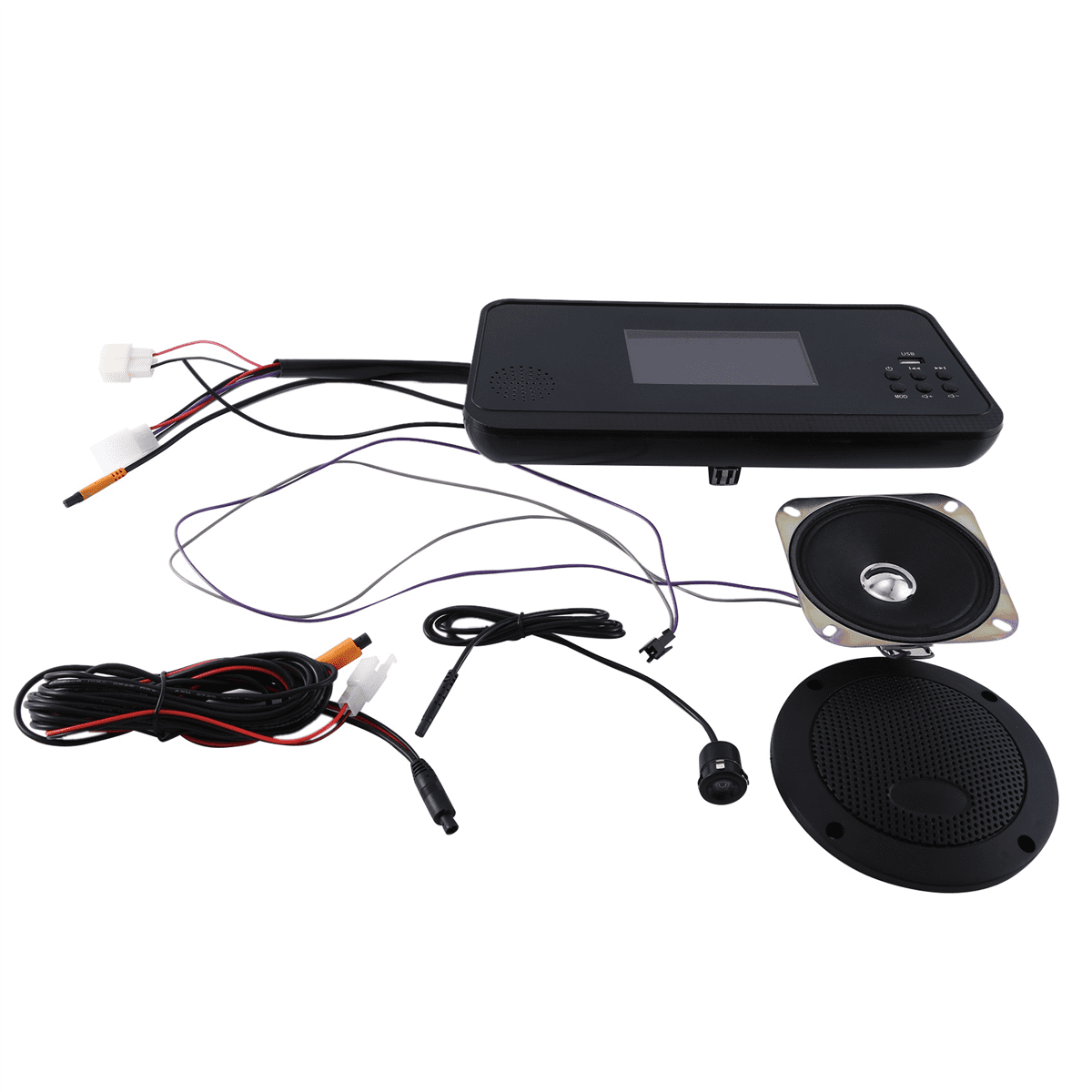 4.3 Inch 3-Wheel Electric Vehicle Dashboard Meter 48V 60V 72V MP3+BT+Reversing Camera for C4099 ...