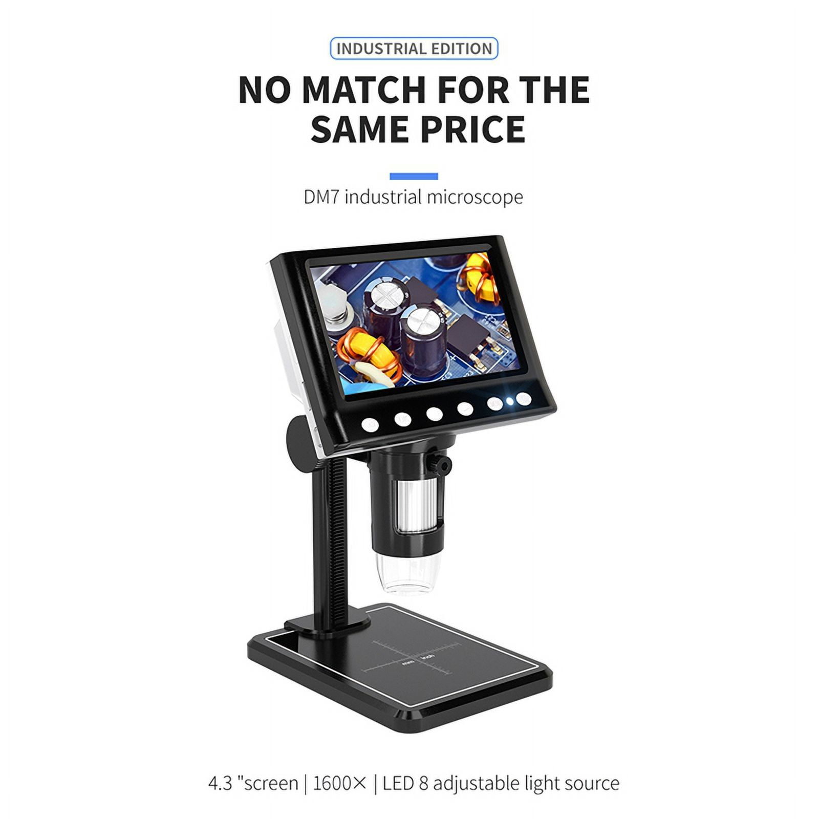 4.3 Inch Digital Microscope 1000X Coin Microscope 960P Video Microscope ...