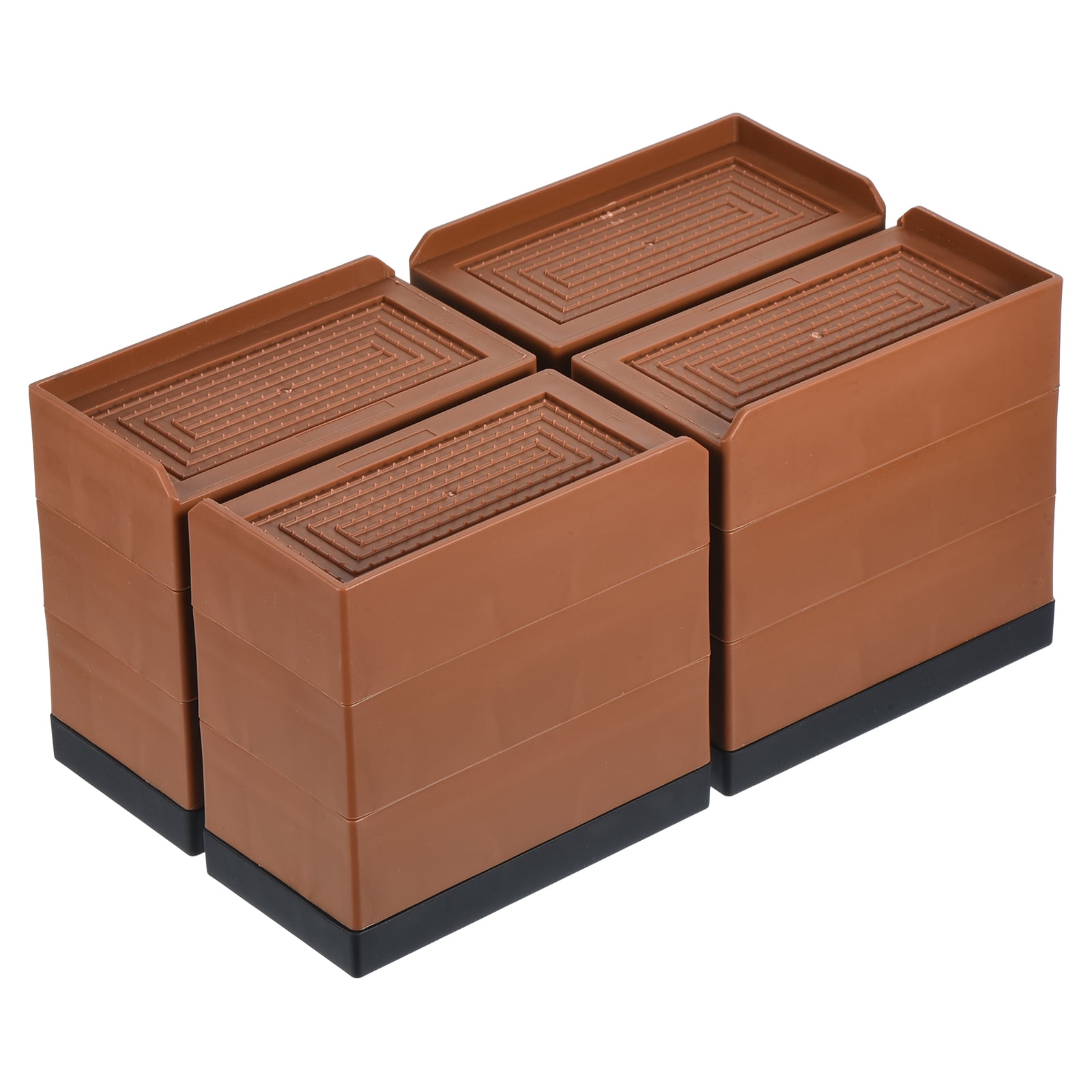 4.3 Inch Furniture Risers Rectangle Bed Lifters Adjustable Stackable ...
