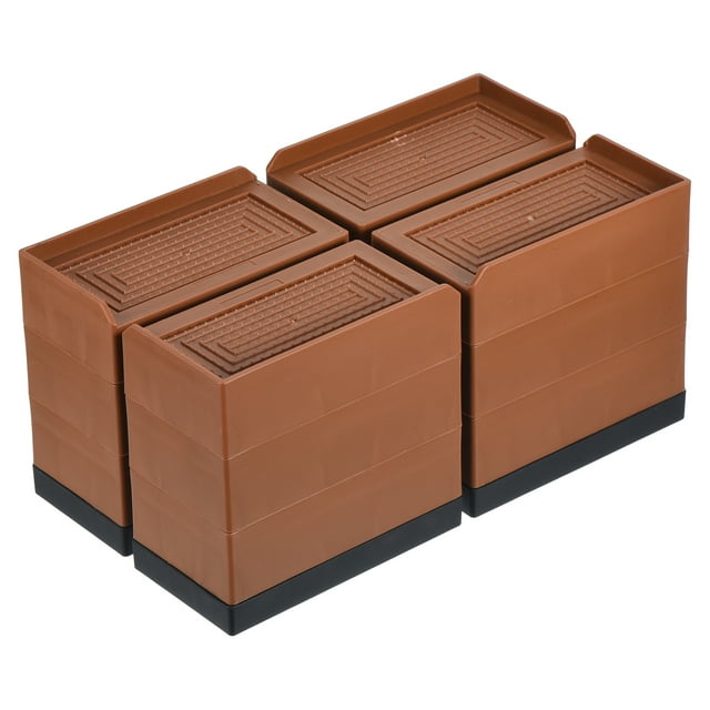 4.3 Inch Furniture Risers Rectangle Bed Lifters Adjustable Stackable ...