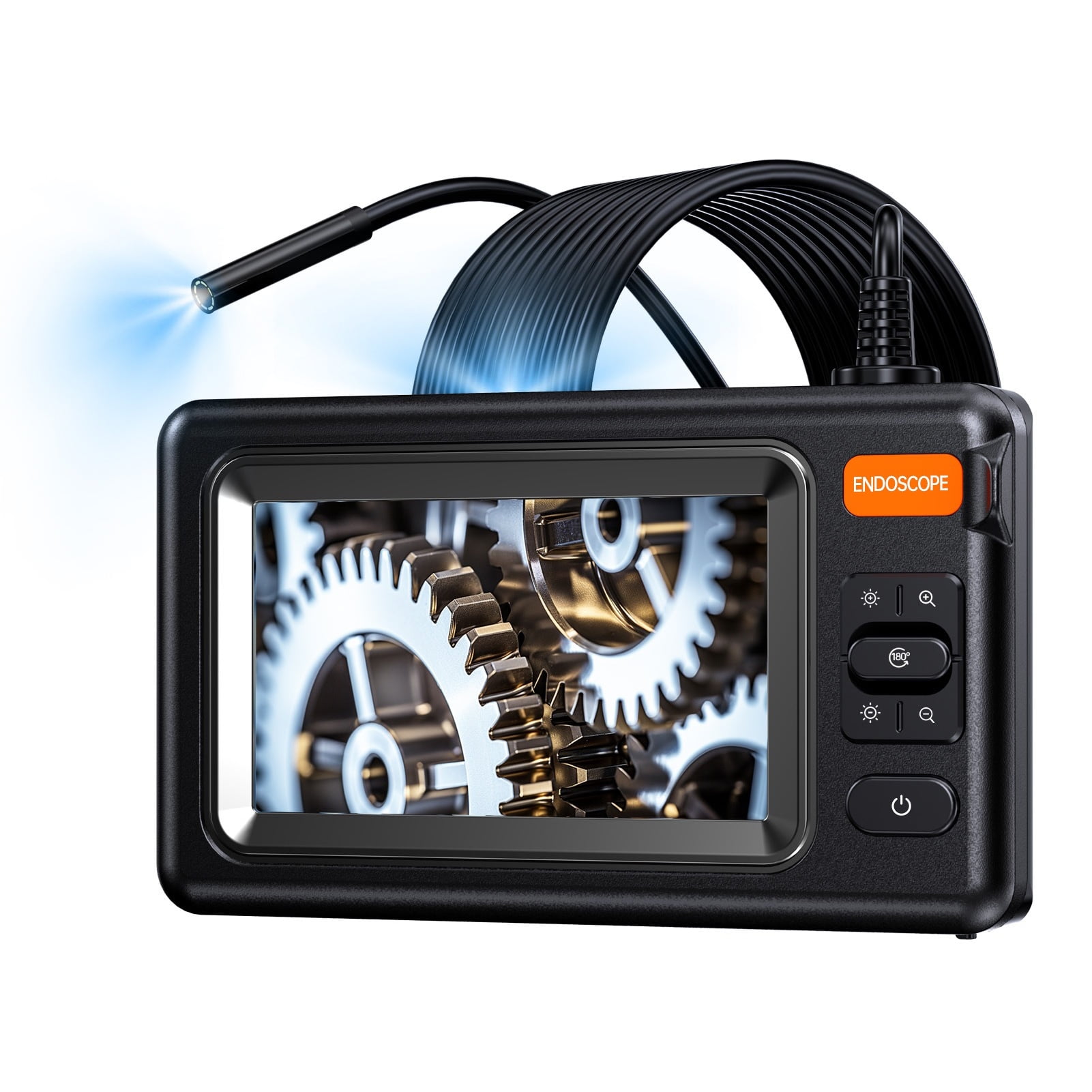4.3 Inch HD Screen Industrial Endoscope with 8mm Camera Automotive ...