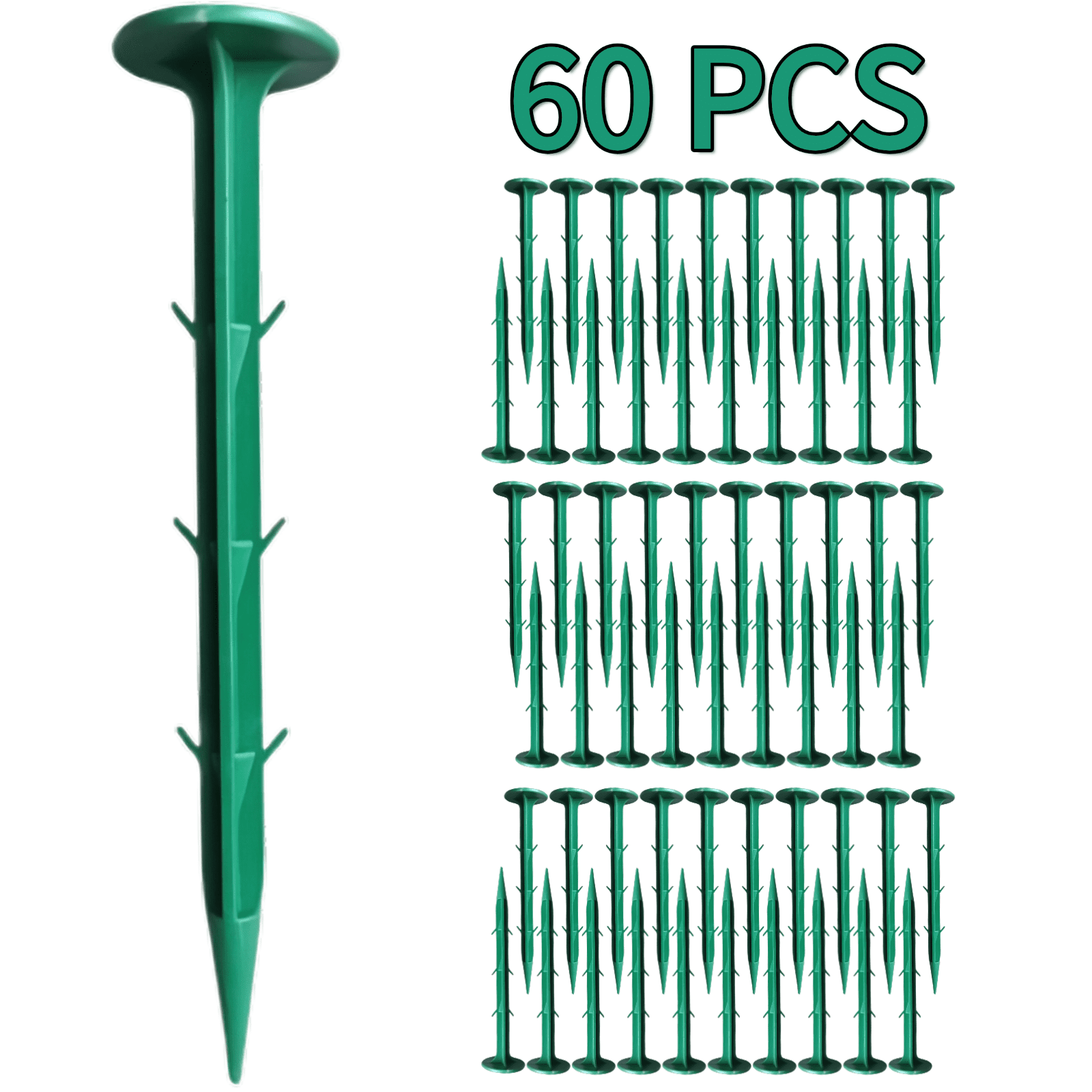 4.3-Inch High Plastic Strength Anchors Landscape Spikes - 60 Pieces ...
