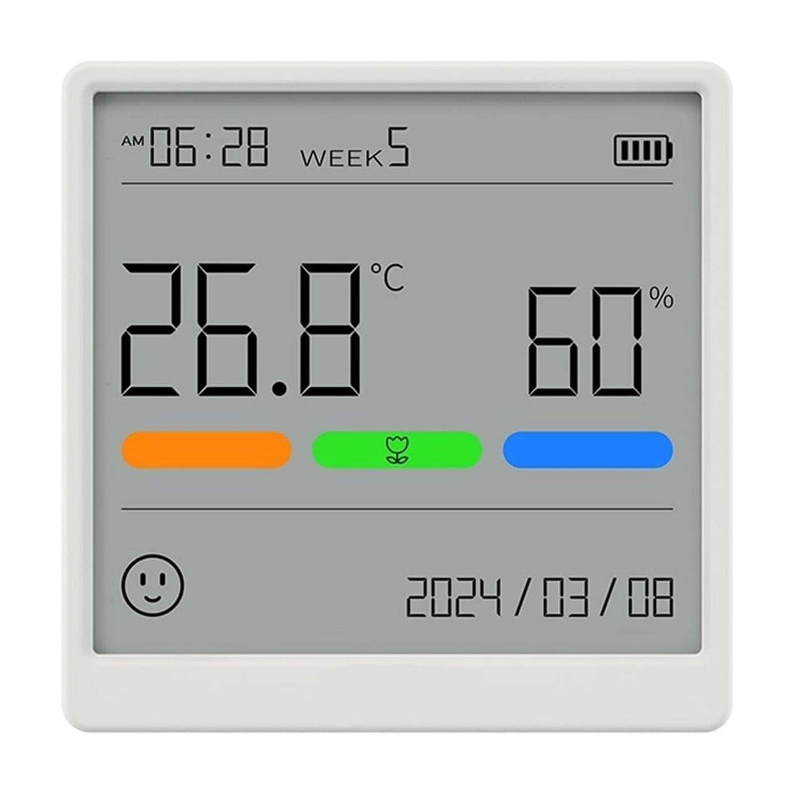 4.3 Inch LCD Electronic Digital Temperature Humidity Meter Clock Sensor ...