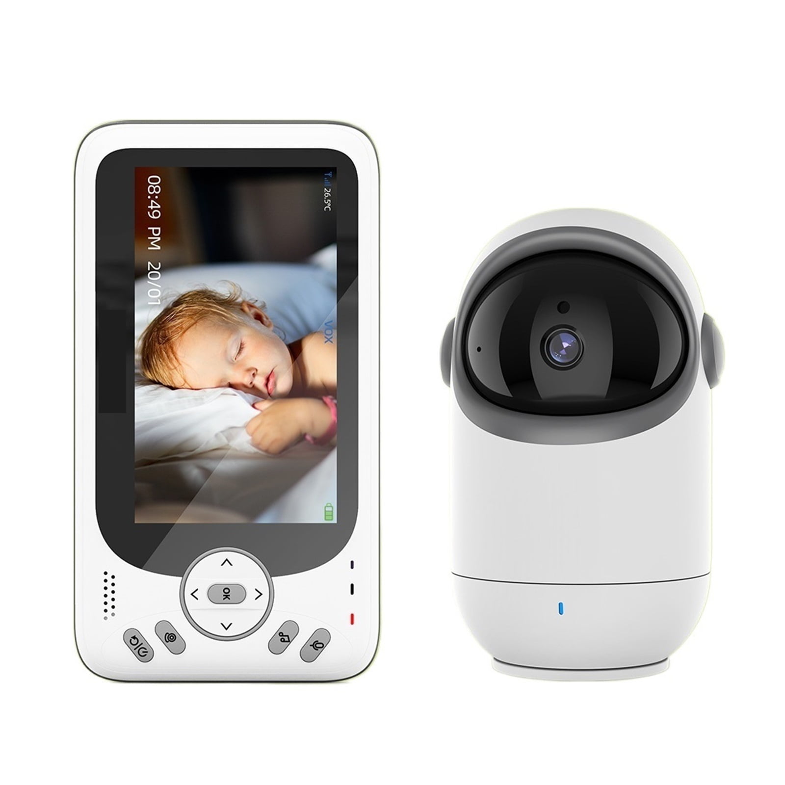 4.3 Inch Wireless Video Baby Monitor With Remote Pan Tilt Camera Two ...
