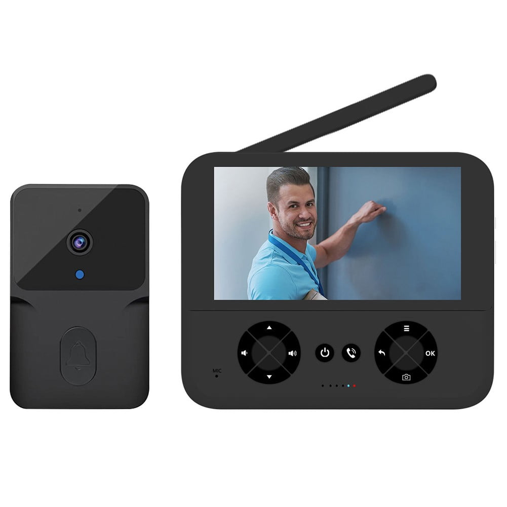 4.3 Inch Wireless Video Doorbell Outdoor Monitor Video Home Voice ...