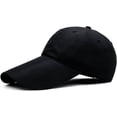 4.3" Long Bill Baseball Cap,Oversize Unstructured Quick-Drying Dad ...