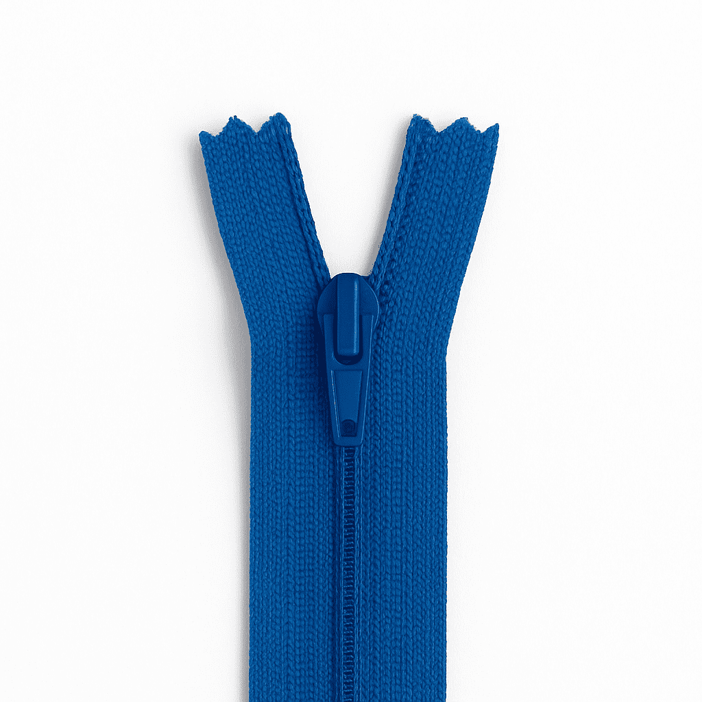 4" #3 Nylon Coil Zipper Non-Separating Closed End - Royal Blue - for ...