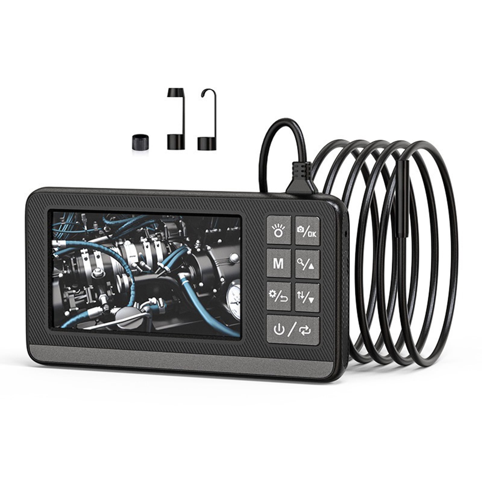 4.3" Screen Industrial Endoscope 1080P Bore Scope Snake Camera Sewer ...