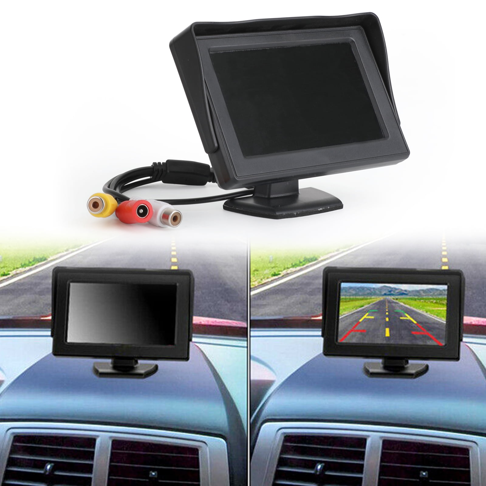 4.3" TFT LCD Car MonitorRear View HD Camera Display Reverse Monitor ...