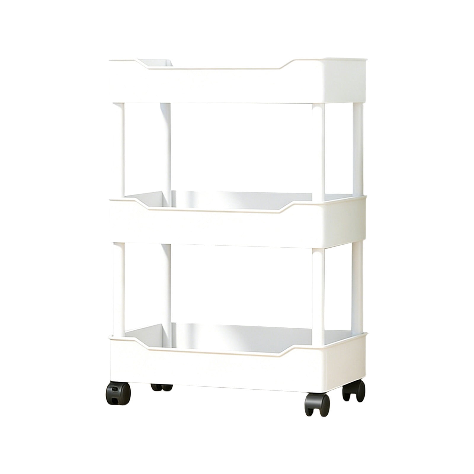 4/3 Tier Rolling Plants Stand Space-Saving Storage Car with Wheels ...