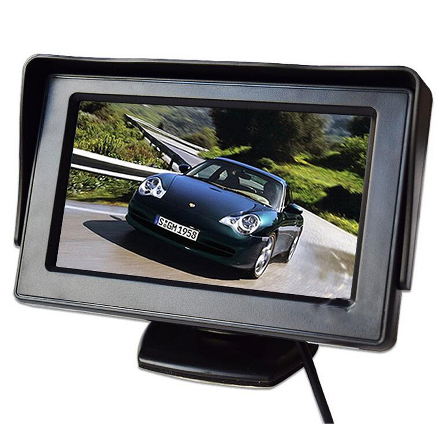 4.3-inch TFT LCD car parking monitor for rear view camera DVD display ...