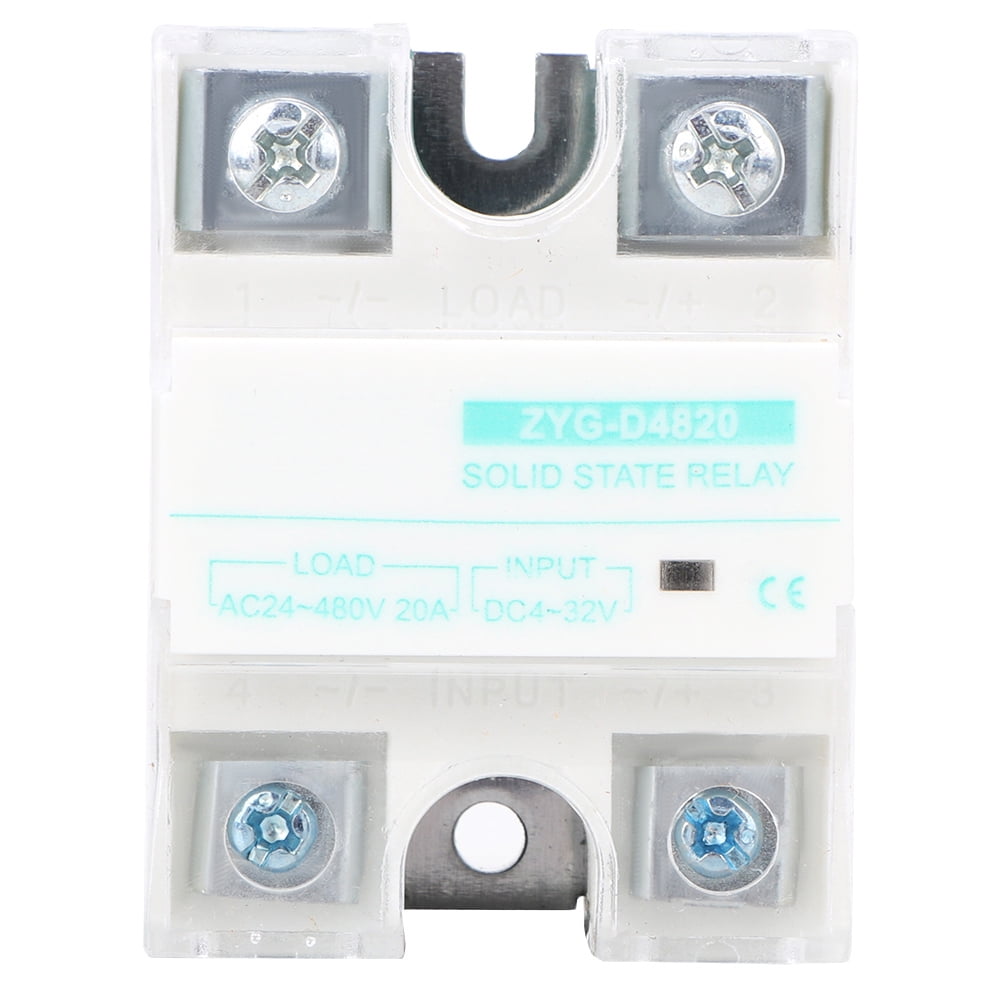 4-32V, 20A Single Phase State Indicator DC-AC SSR for LED Tubes ...