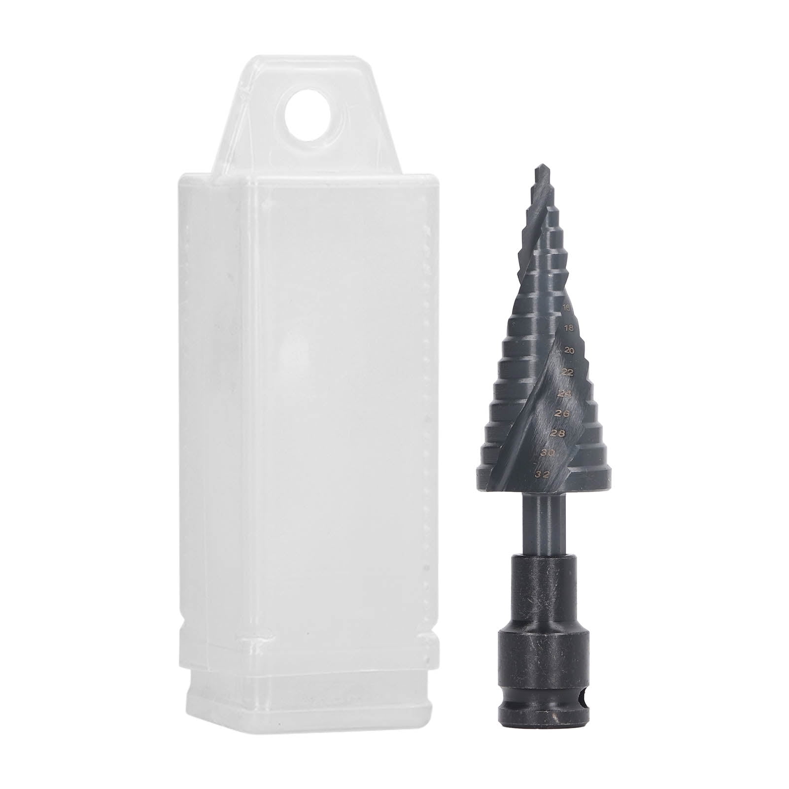 4?32mm 2 Flute Spiral Step Drill Bit Hex Shank Steel Industrial Impact ...
