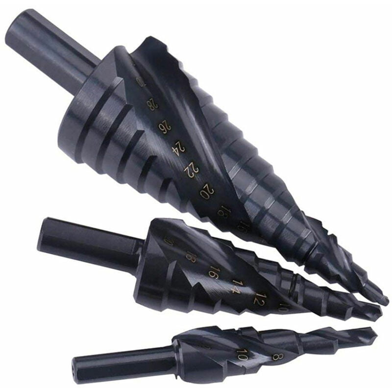 4-32mm High Speed Steel Spiral Groove Nitriding Step Drill Step Drill ...