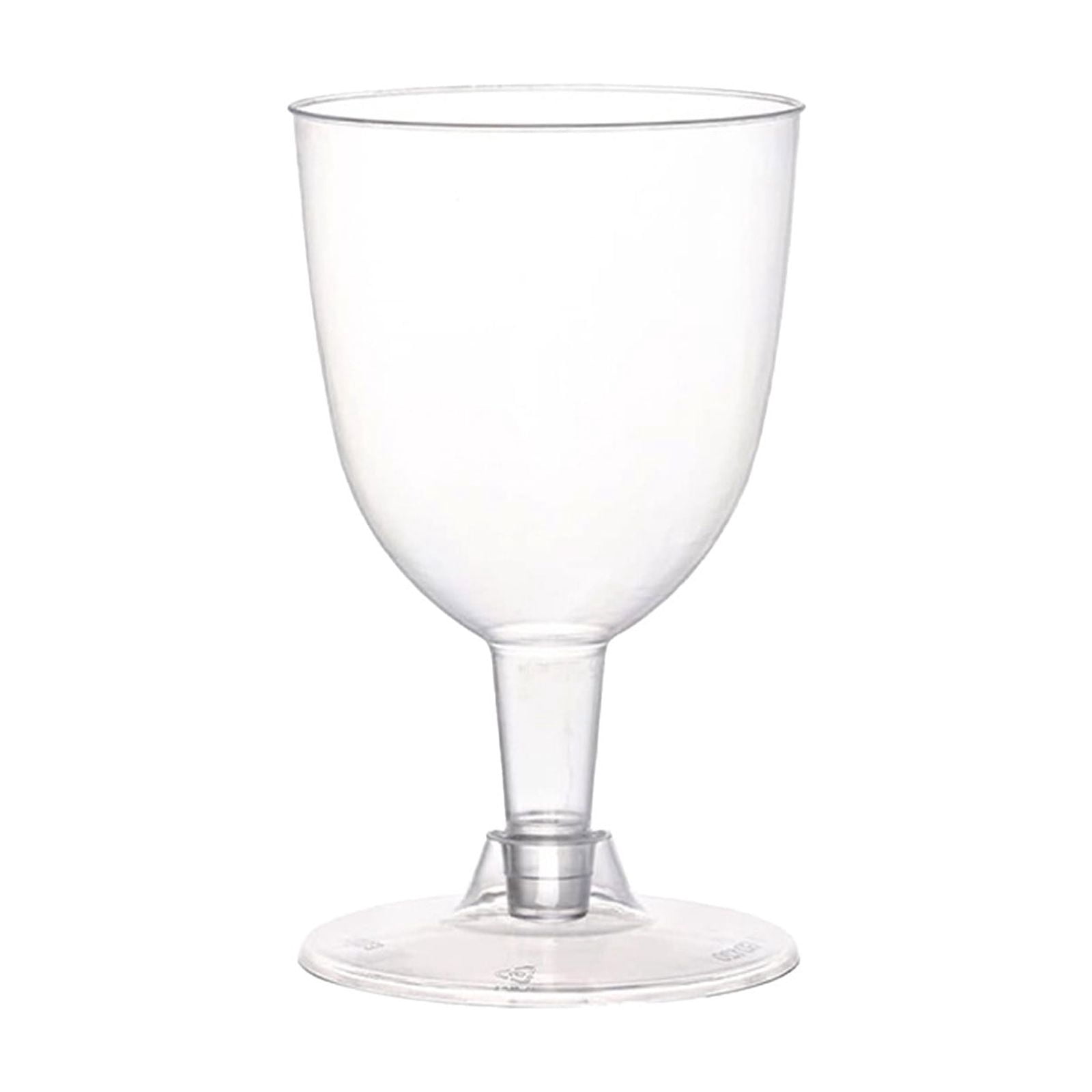 4.37in Christmas Disposable Plastic Wine Glass,Clear Champagne Goblet ...