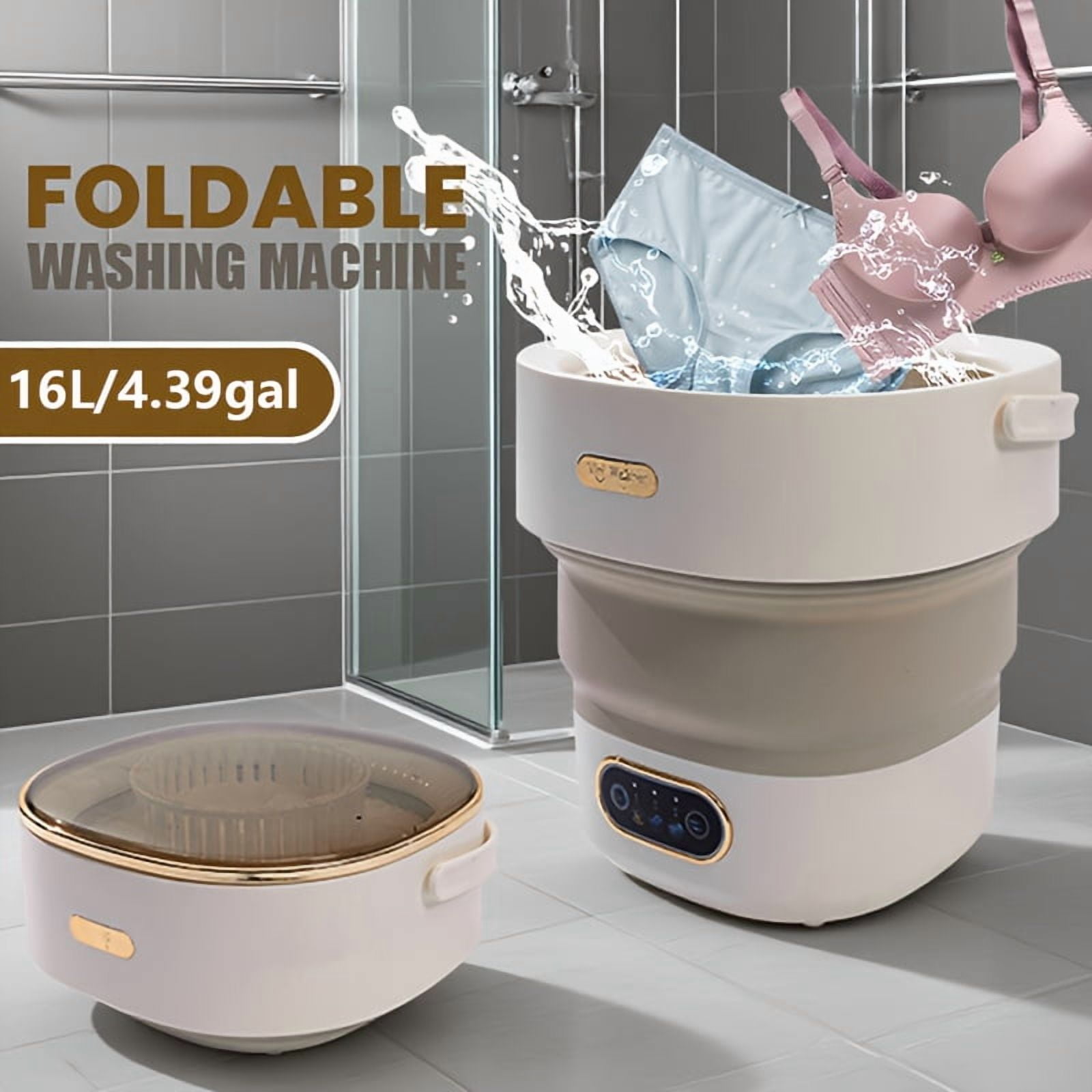 4.39 US Gallon Portable Washing Machine and Dryer Combo, Clothes Washer ...