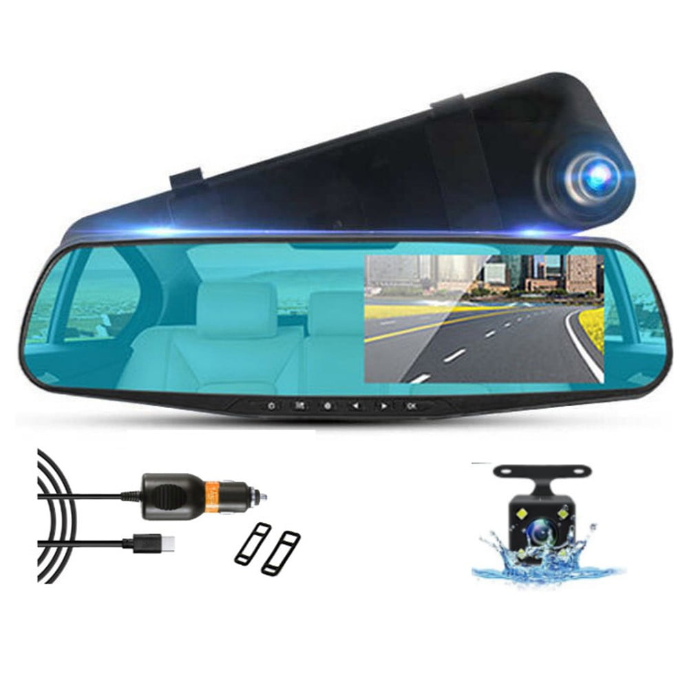 4.3Inch Mirror Car DVR 1080P Video Recorder Dual-Len Dash Cam Rear View ... 4.3Inch Mirror Car DVR 1080P Video Recorder Dual-Len Dash Cam Rear View ...