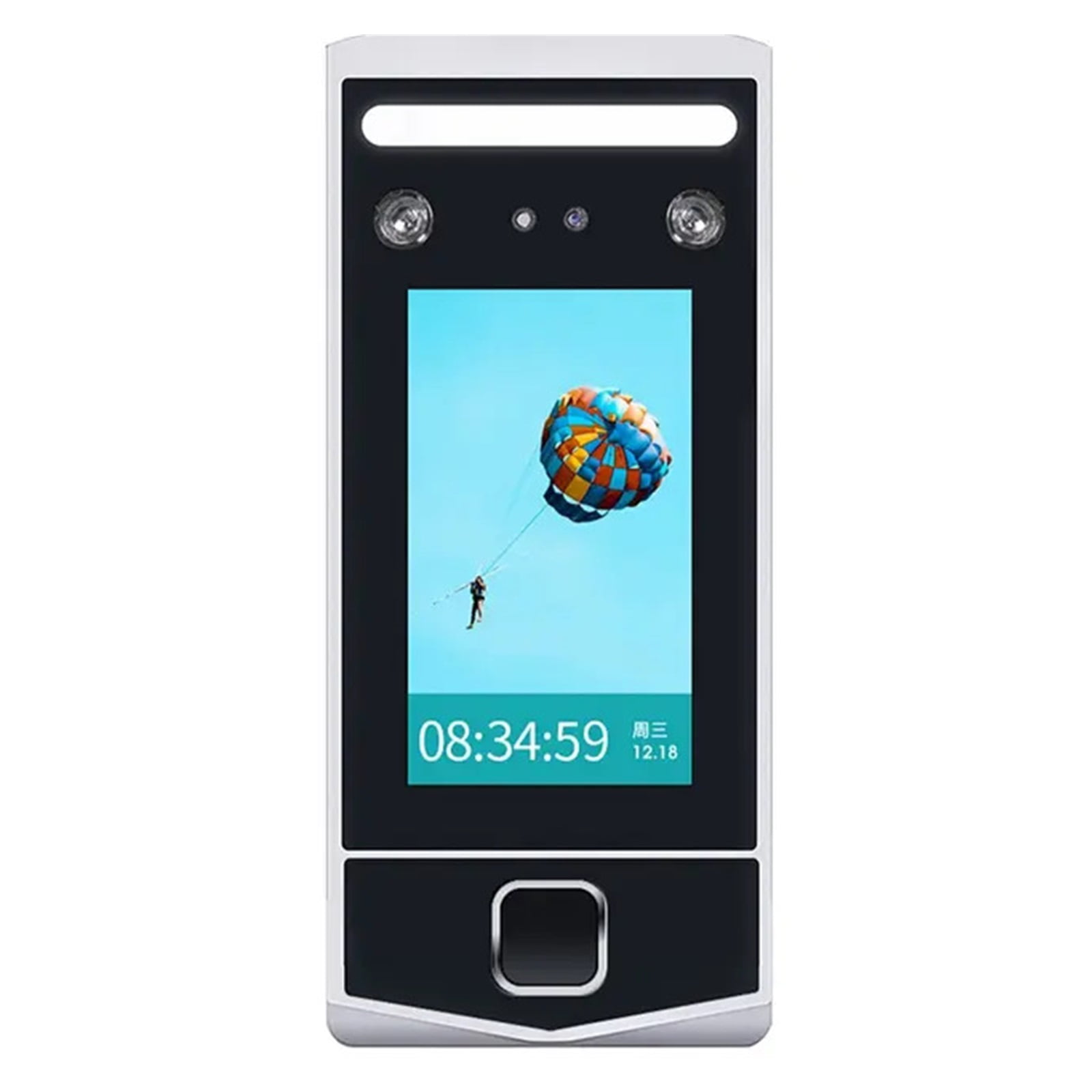 4.3Inch TFT Screen Dynamic Face & Fingerprint Recongintion Machine Door ...