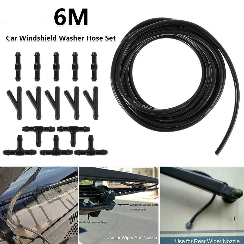 4.3MM 6M Black EPDM Windscreen Rubber Windscreen Washer Jet Tube Wiper ...