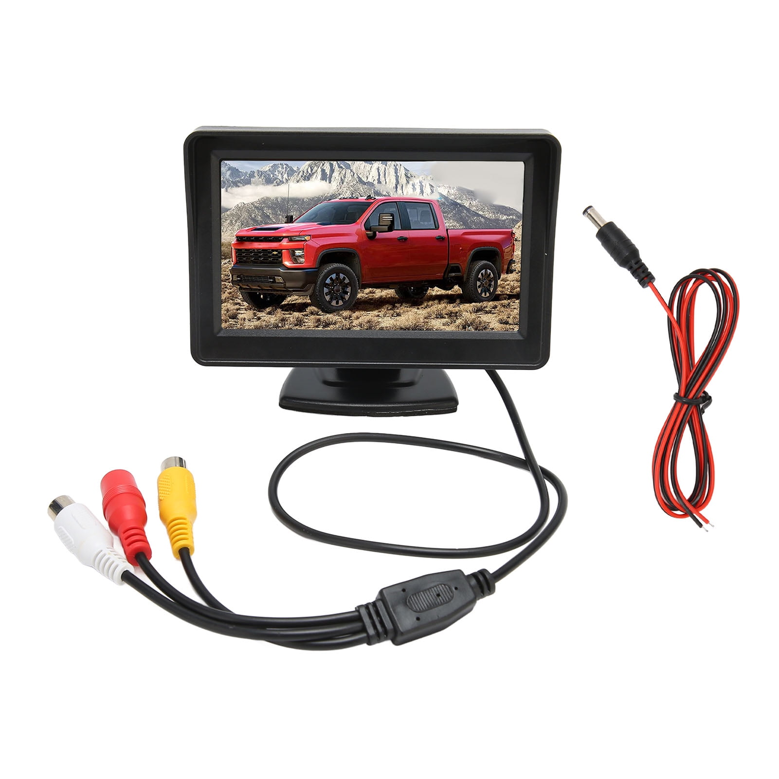 4.3in LCD Backup Monitor Display DC 12V Rotatable Rear View Reverse ...