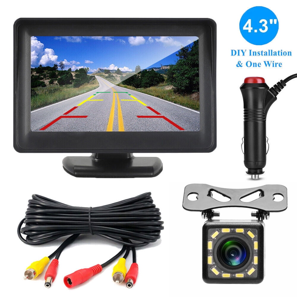 4.3in LCD Car Monitor IP69K Rear View Backup Camera HD Parking for Van ...