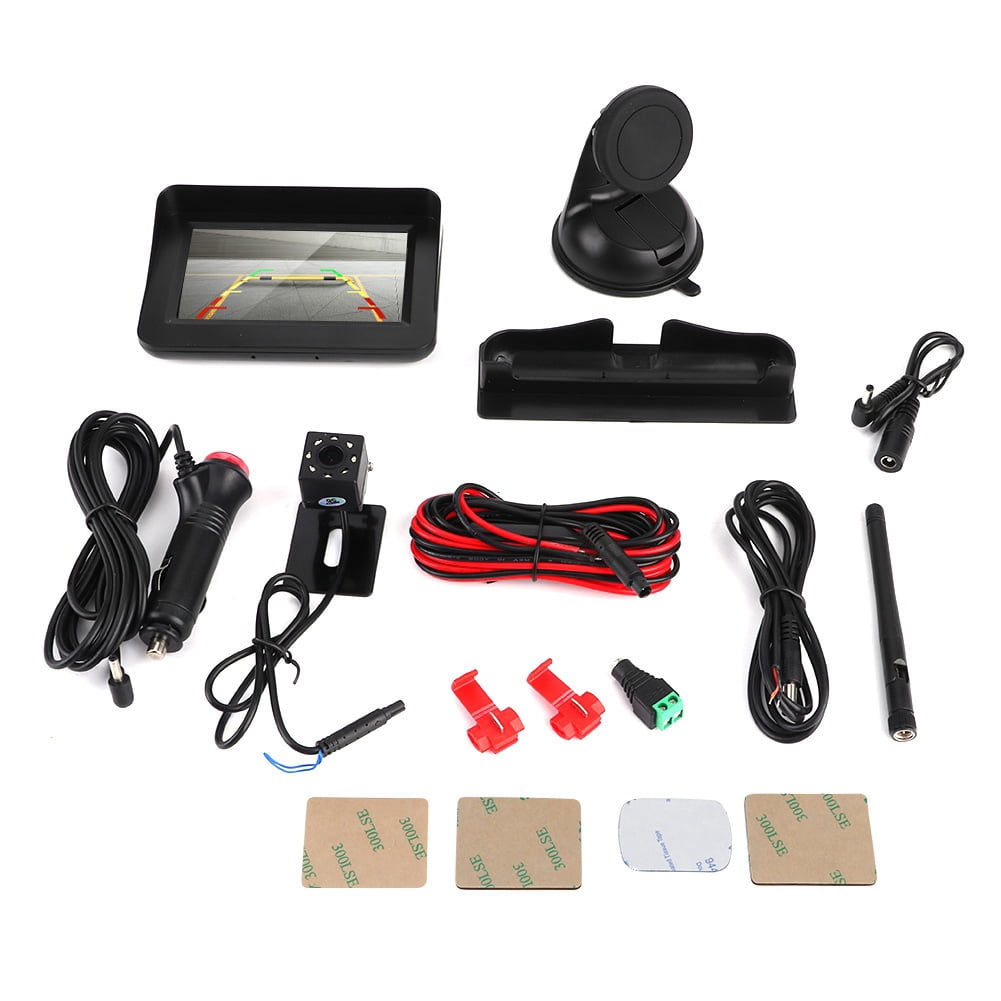 4.3inch WIFI Wireless License Plate Backup Camera Rear View Cam Parking ...