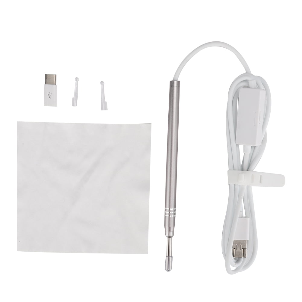 4.3mm Visual 1MP Camera IP67 Waterproof Ear Spoon Endoscope with 6 ...