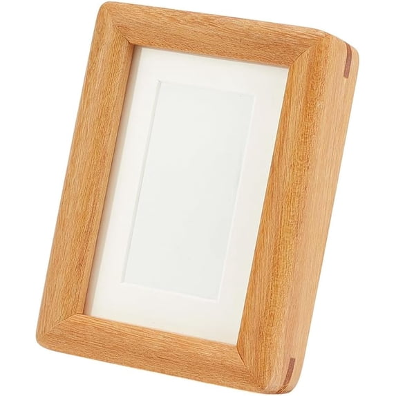 4.3x3.1x1.1 Inch Wood Small Picture Frames Natural Wooden oto Frame ...