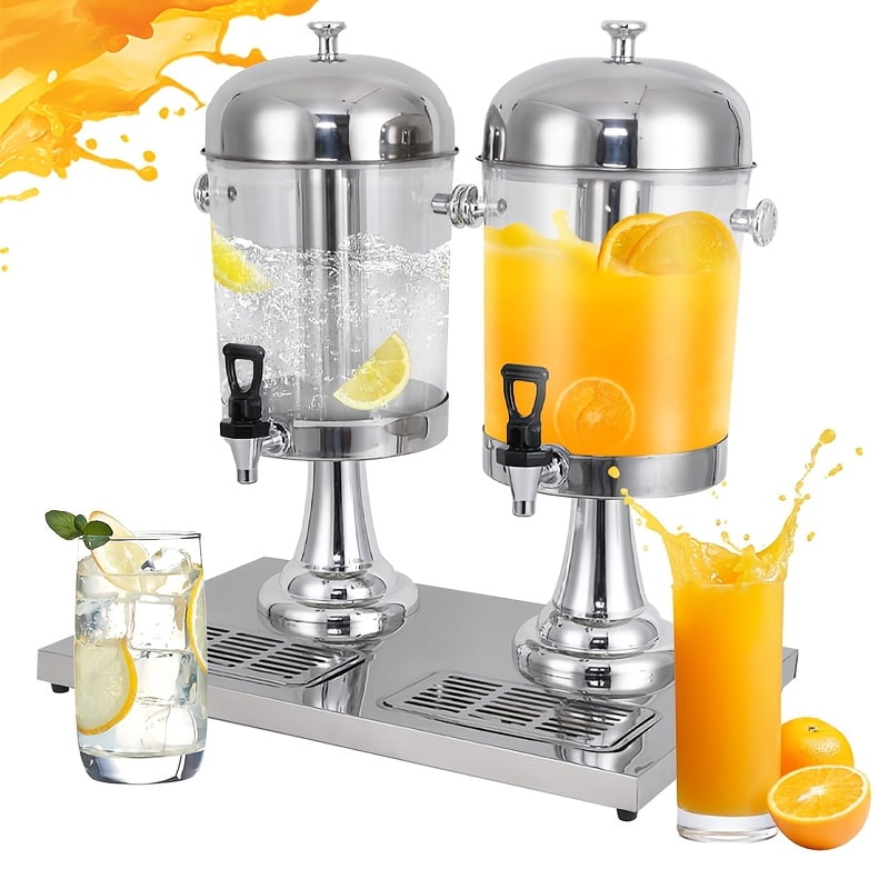 4.4/2.2 Gallon Beverage Dispenser with Stand | Commercial/Home Hot and ...