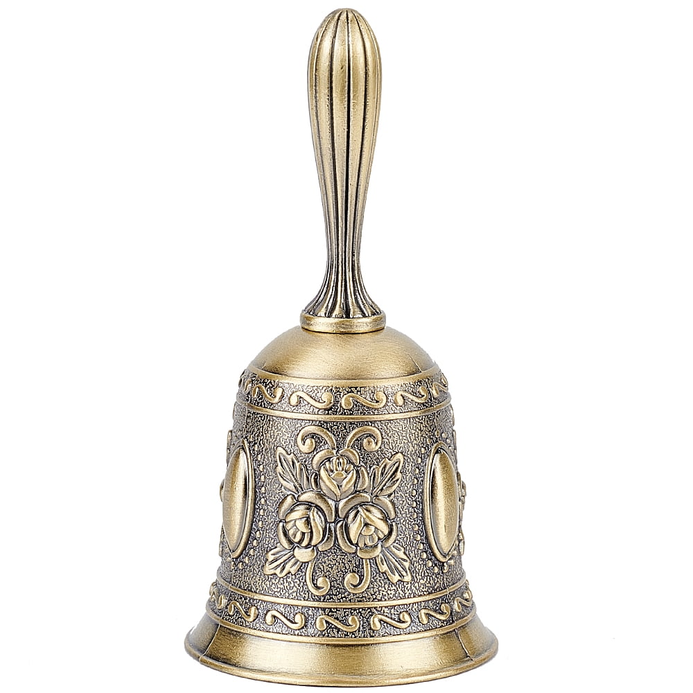 4.4" Carved Hand Bells Delicate Wedding Calling Bells School Dinner ...
