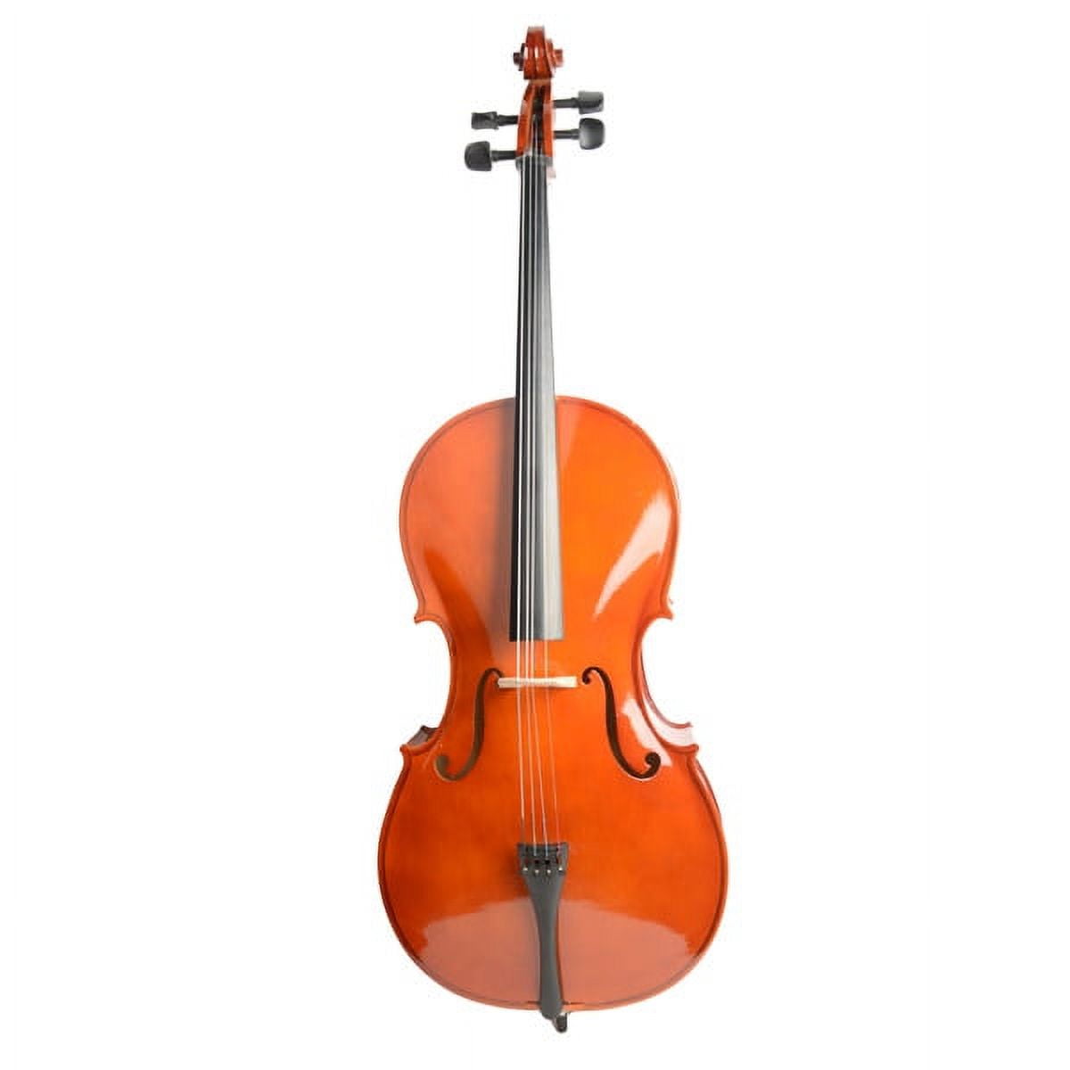 4/4 Full-Size Cello – Vintage-Tone Linden Wood with Antique Finish for ...