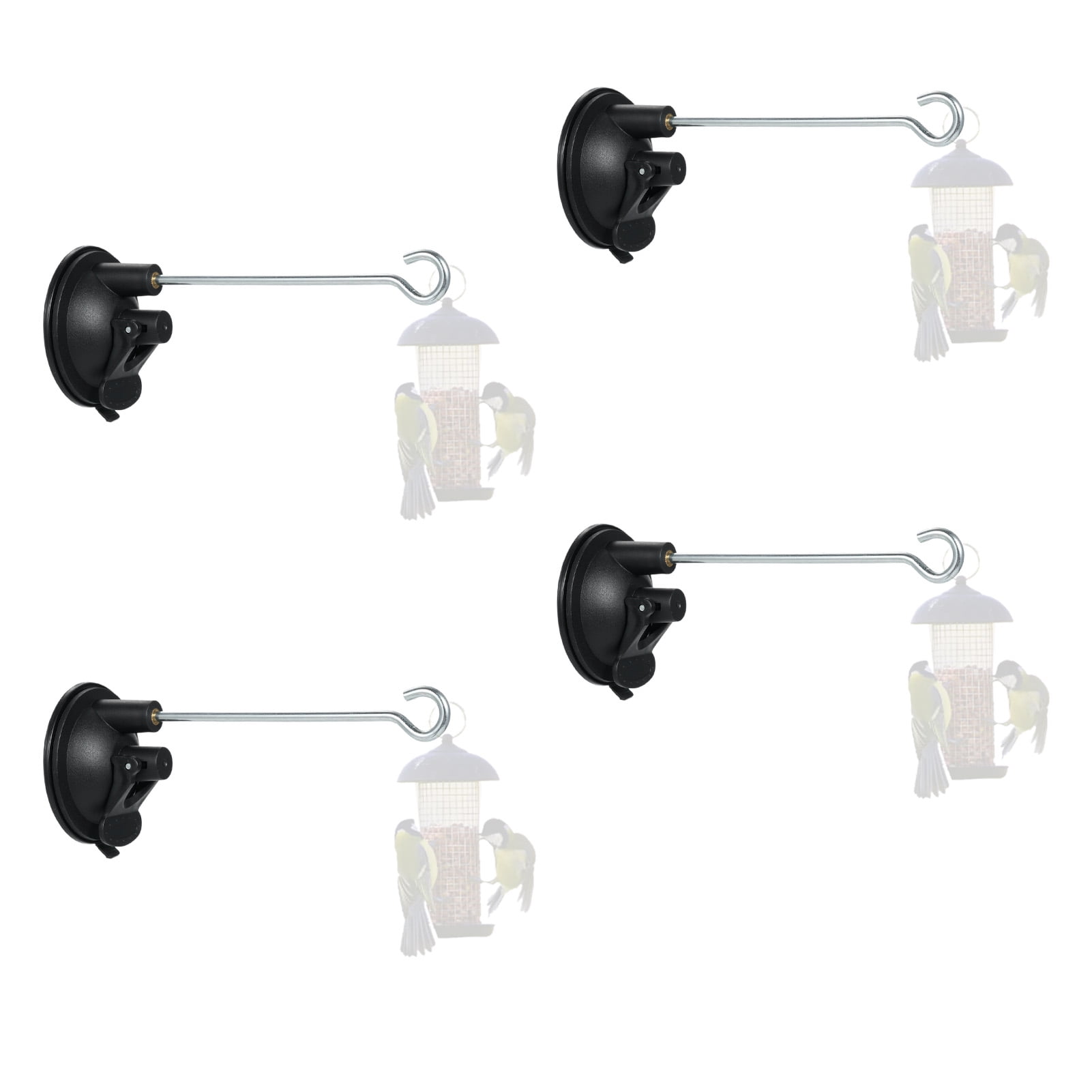 4 4 Pack Window Suction Cup Hanger For Bird Feeders And Wind Chimes And ...