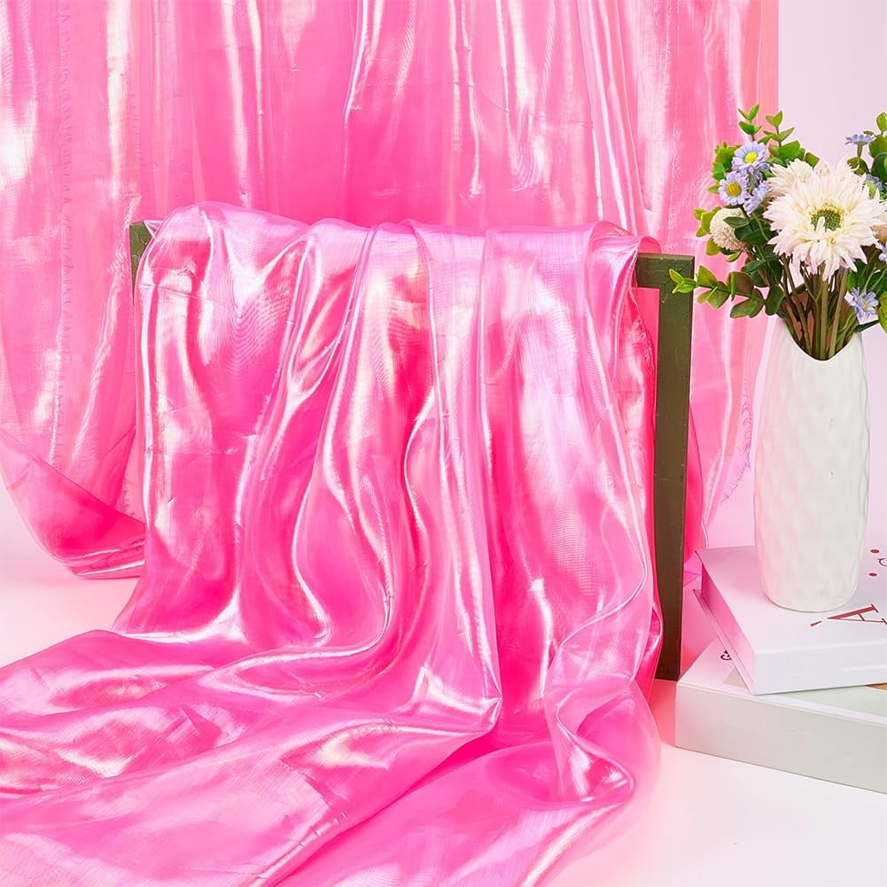 4.4 Yard(4m) Iridescent Holographic Gauze Fabric 59 Inch Wide Polyester ...
