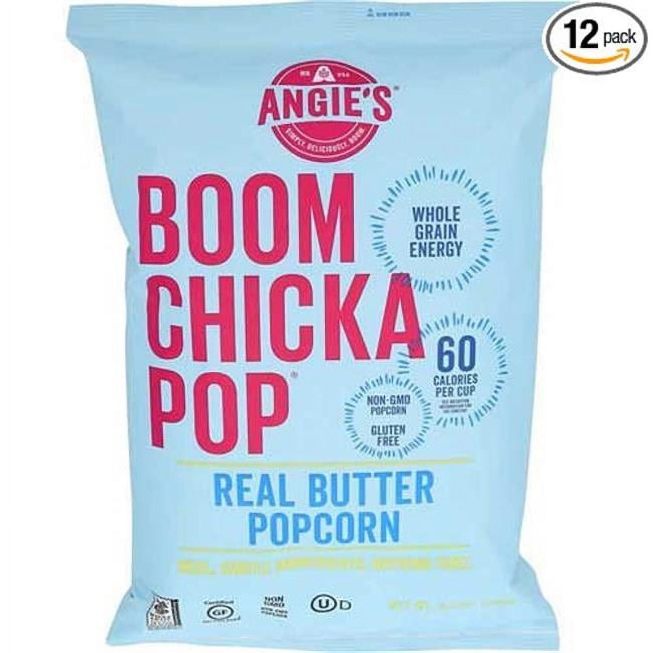 4.4 oz Boom Chicka Pop Real Butter Popcorn, Pack of 12 - Walmart.com