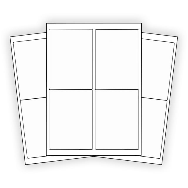 (4) 4 x 5 EcoSwift Laser/Ink Address Shipping Adhesive Labels 4 per ...