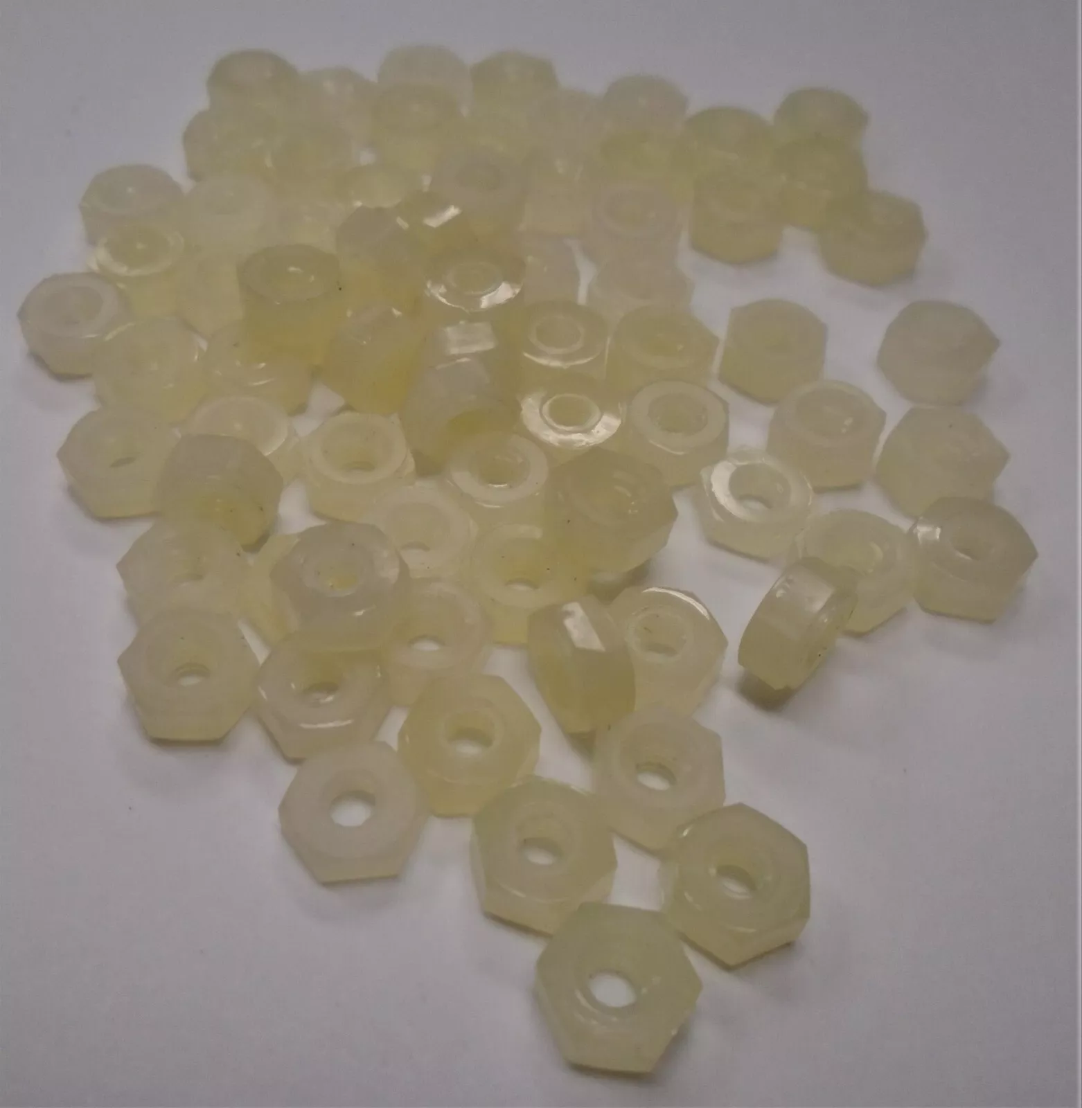 4-40 Plain 1/4" Hex Nuts Nylon 150 Pcs #446 - Walmart.com