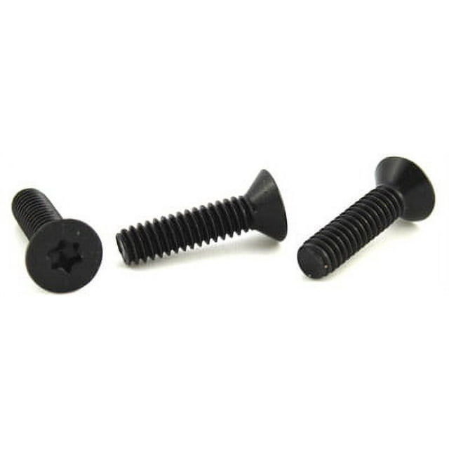 4-40 x 1/4" Machine Screws / Six-Lobe (TorxÂ®) / Flat Head / Steel / Black Oxide - 10000 Piece ...