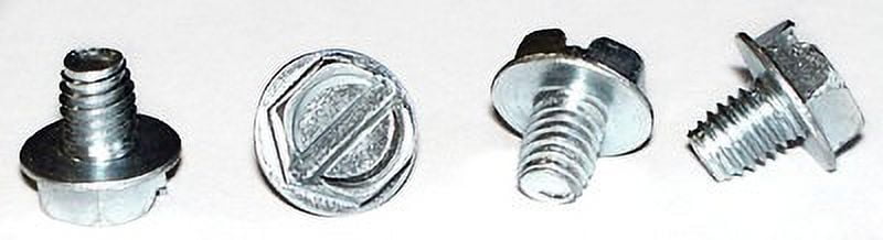 4-40 x 1/4" Machine Screws / Slotted / Hex Washer Head / Steel / Zinc ...