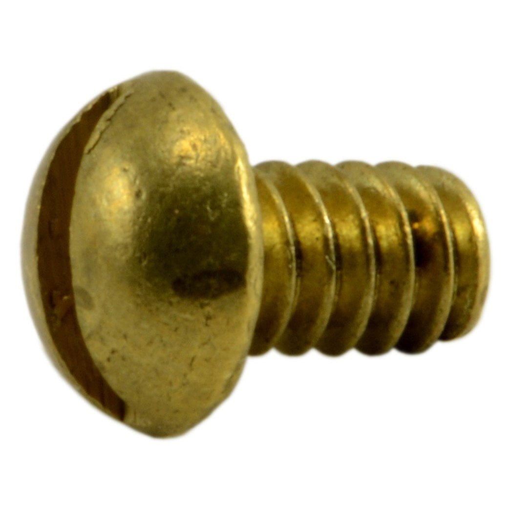 #4-40 x 3/16" Brass Slotted Round Head Machine Screws MSRB-083 (60 pcs ...