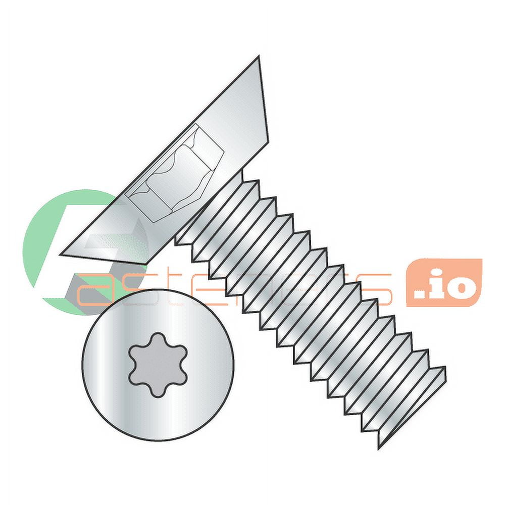 4-40 x 5/16" Machine Screws / Six-Lobe (Torx) / Flat Undercut Head / Steel / Zinc (Quantity ...